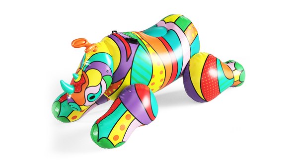 Inflatable Rhino Pop Art 3D model - TurboSquid 1716727