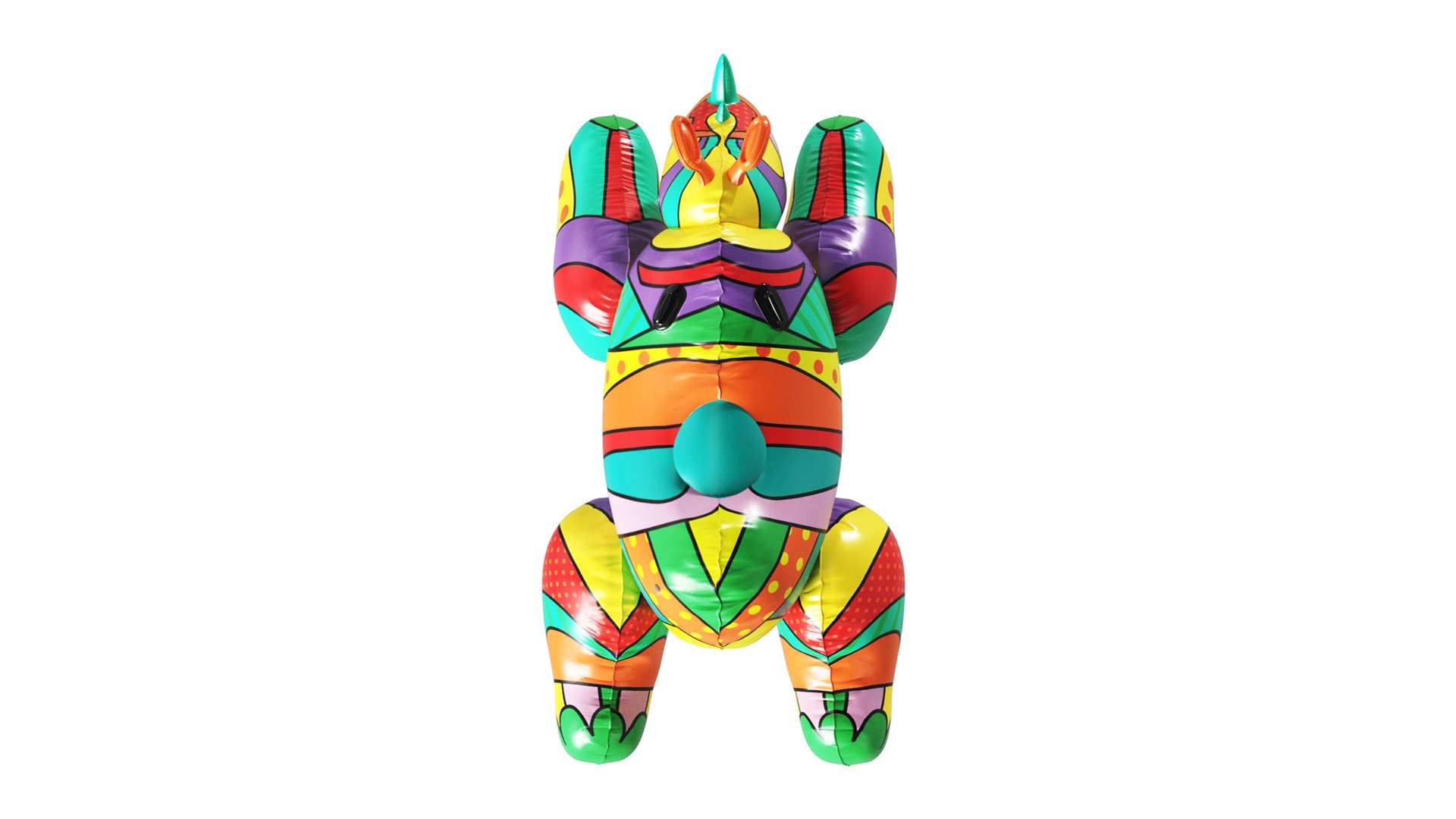 Inflatable Rhino Pop Art 3D Model - TurboSquid 1716727