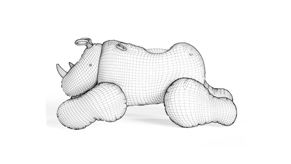 Inflatable Rhino Pop Art 3D model - TurboSquid 1716727
