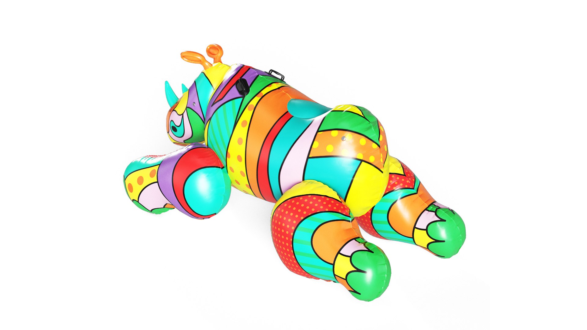 Inflatable Rhino Pop Art 3D Model - TurboSquid 1716727