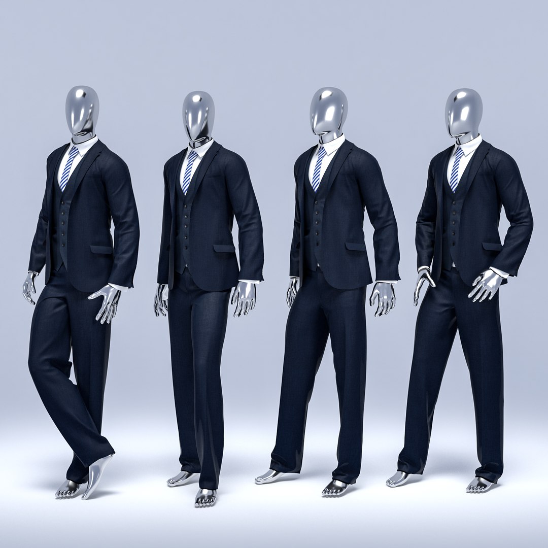 3d Male Suit Model
