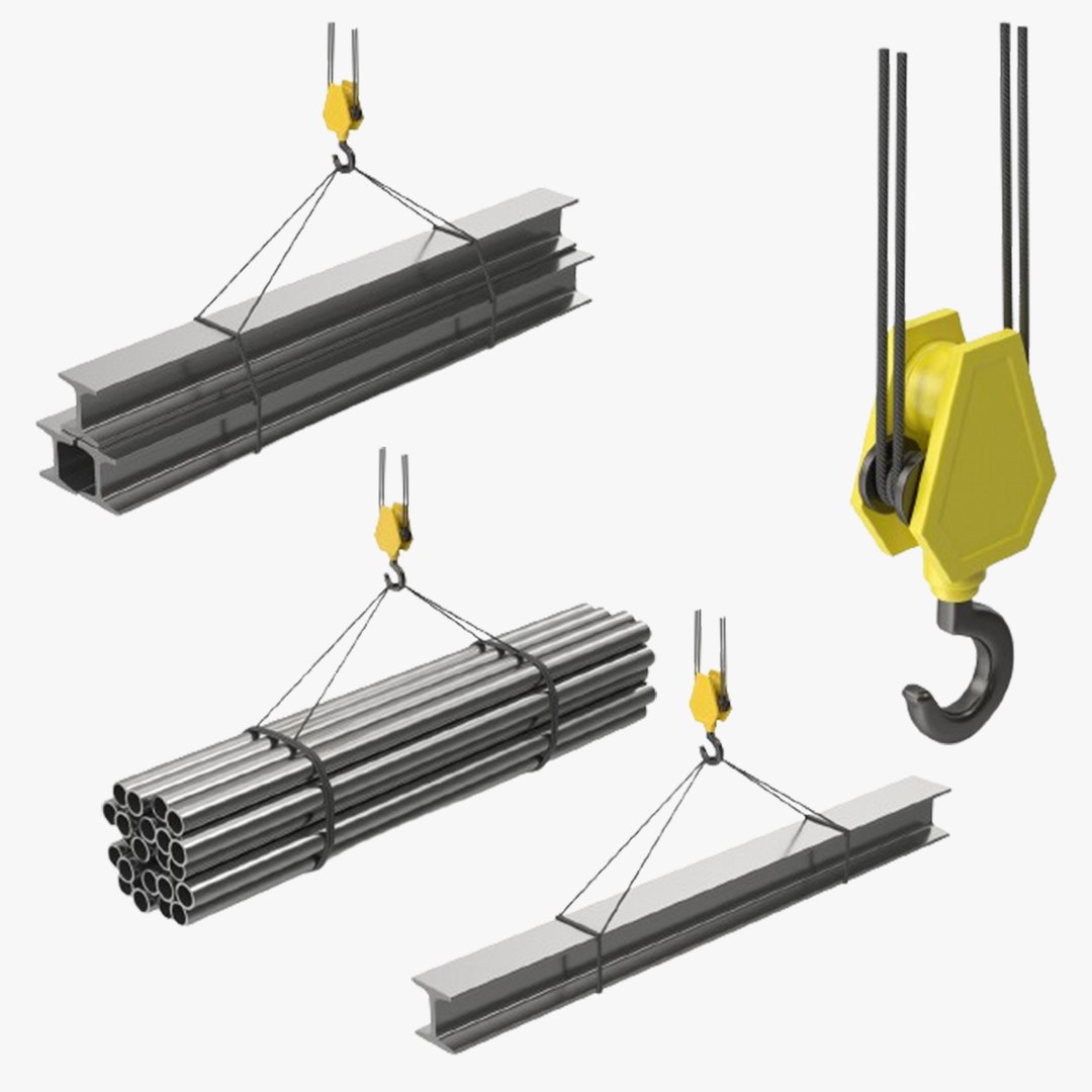 Crane Hook Lifting Industrial Materials 3D Model - TurboSquid 2233525