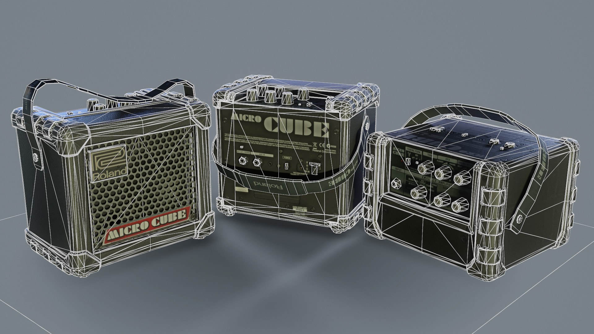 Roland Microcube Guitar Amplifier Model - TurboSquid 1240938