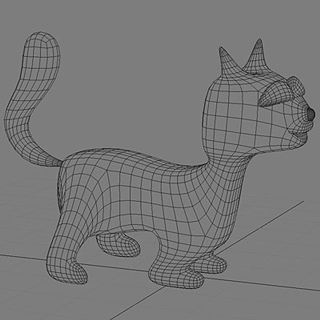 cat cartoon 3d max