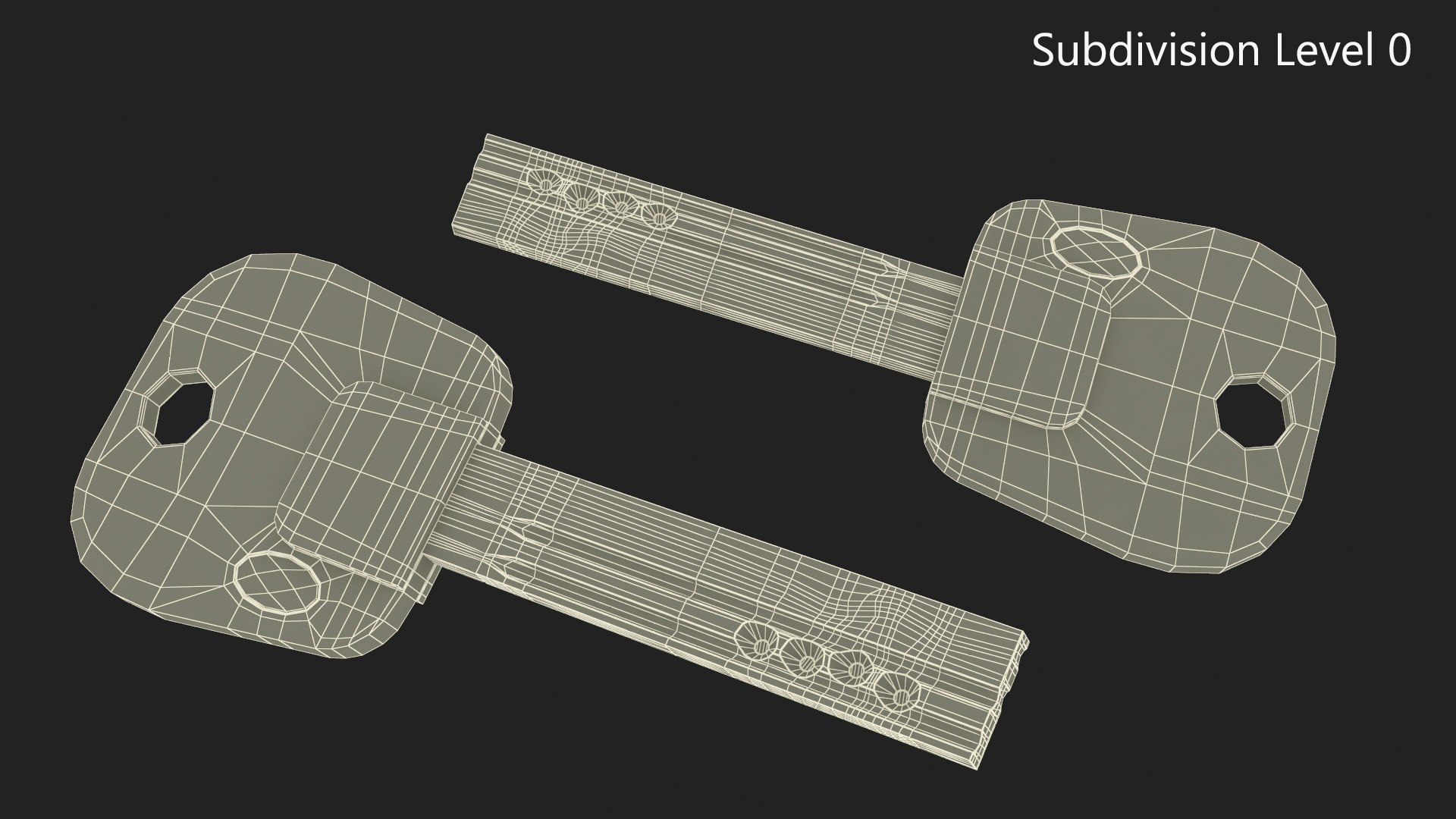 3D Car Punched Key Model - TurboSquid 2222207