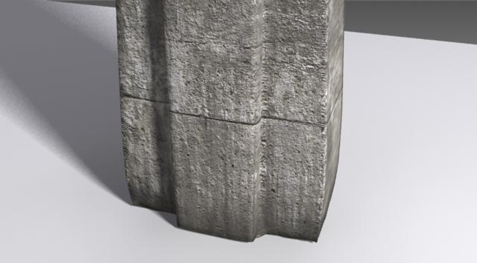 concrete columns big 3d 3ds