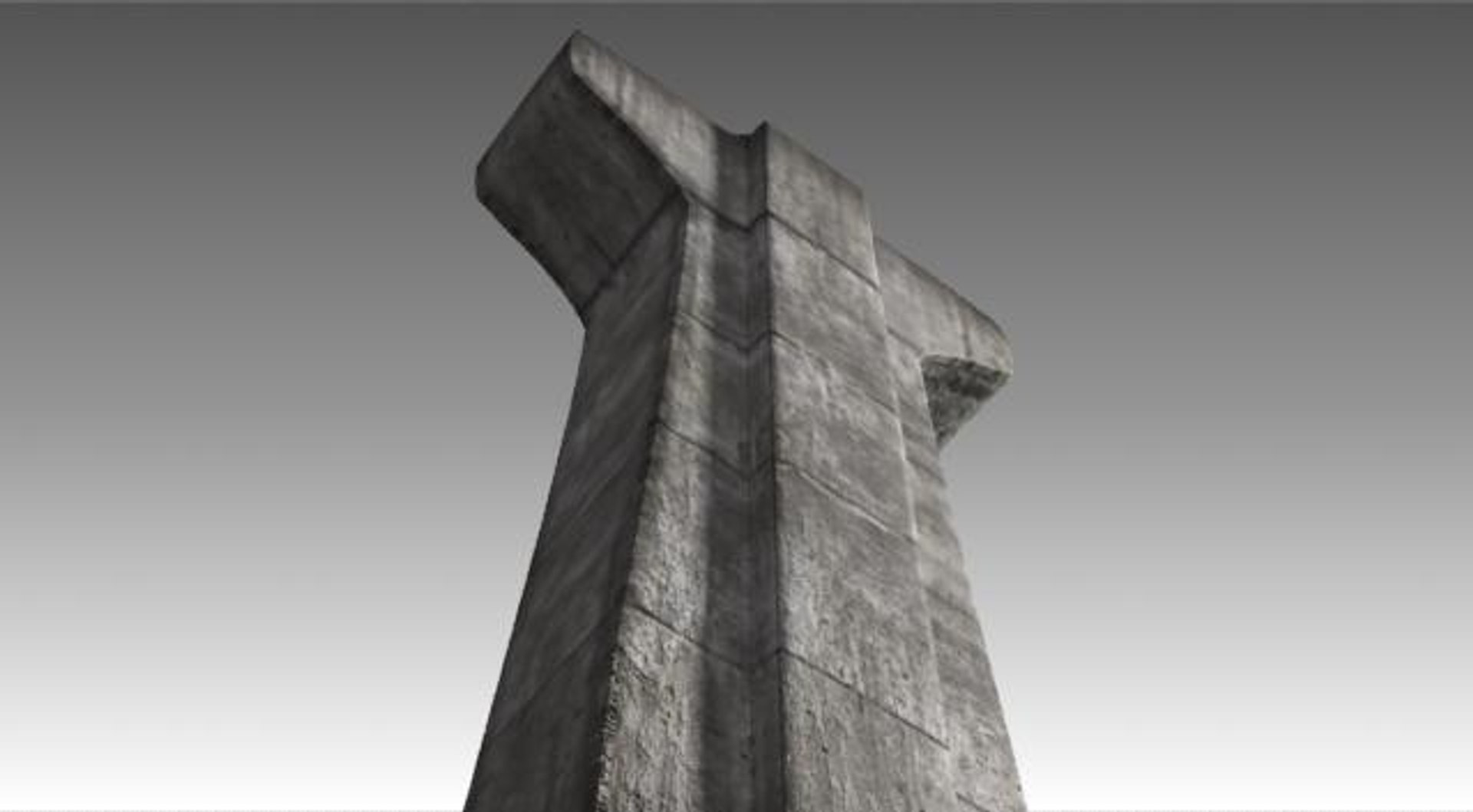 concrete columns big 3d 3ds