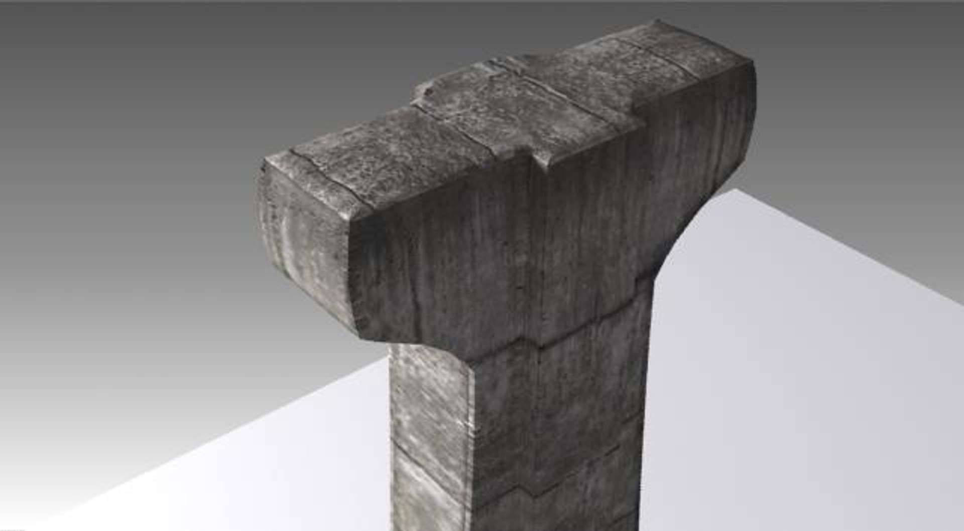 concrete columns big 3d 3ds