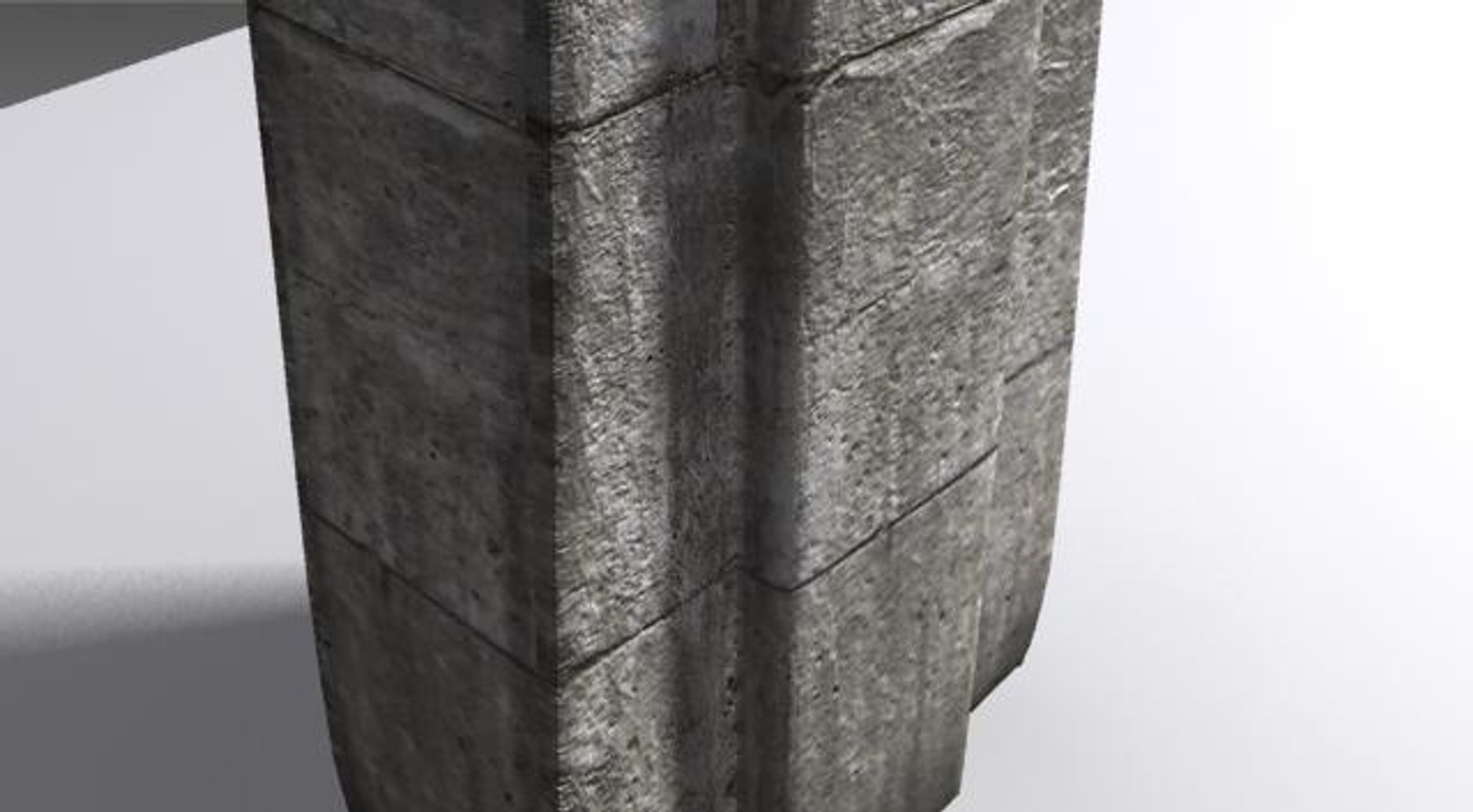 concrete columns big 3d 3ds