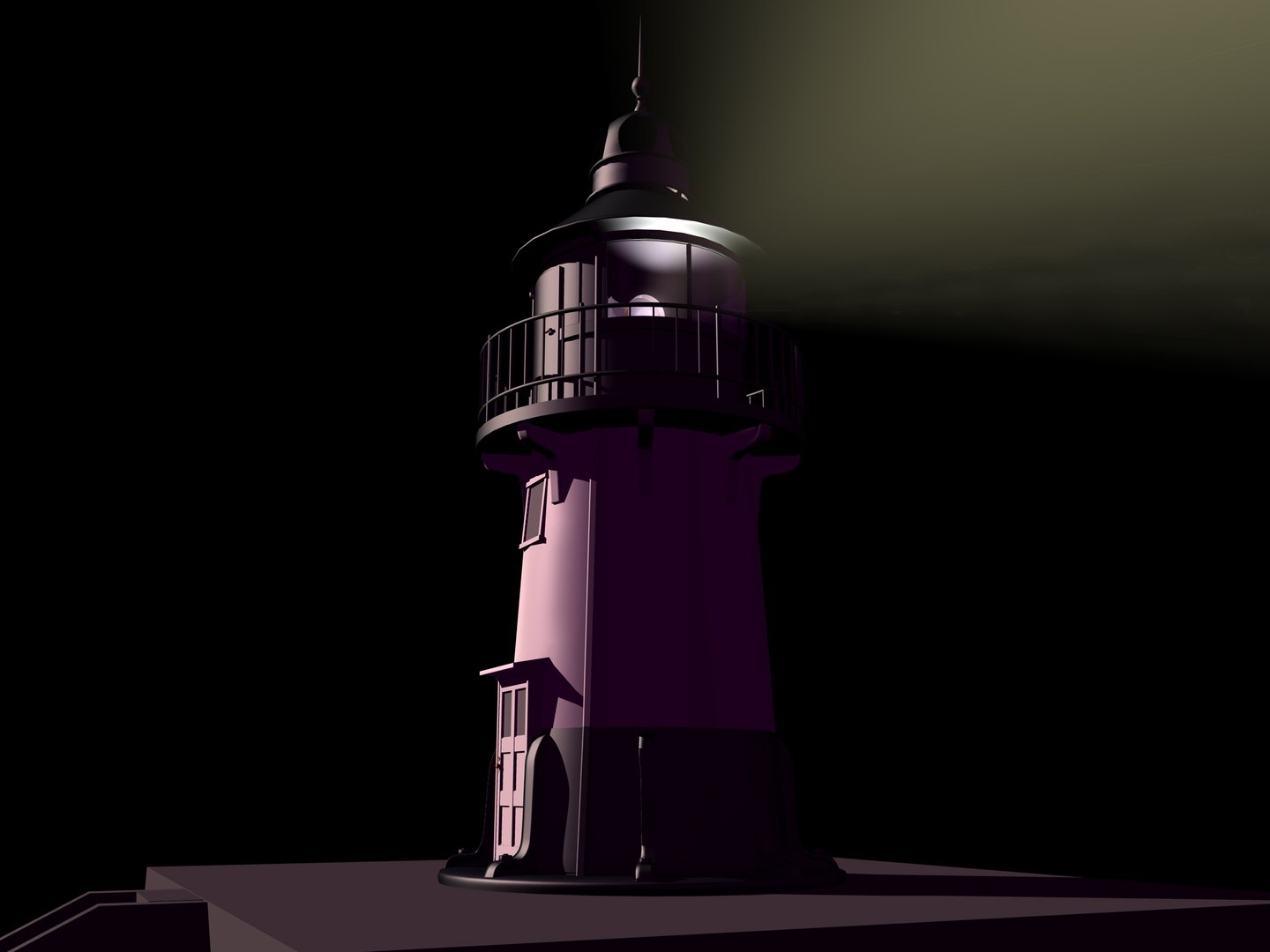 Hams Bluff Lighthouse 3d Model