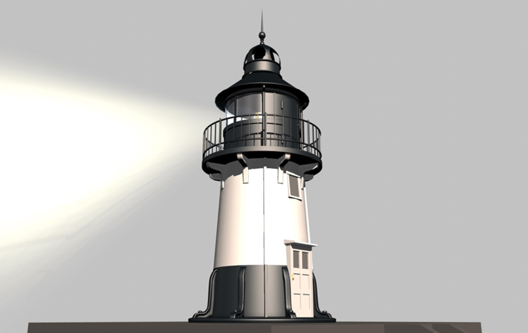 Hams Bluff Lighthouse 3d Model