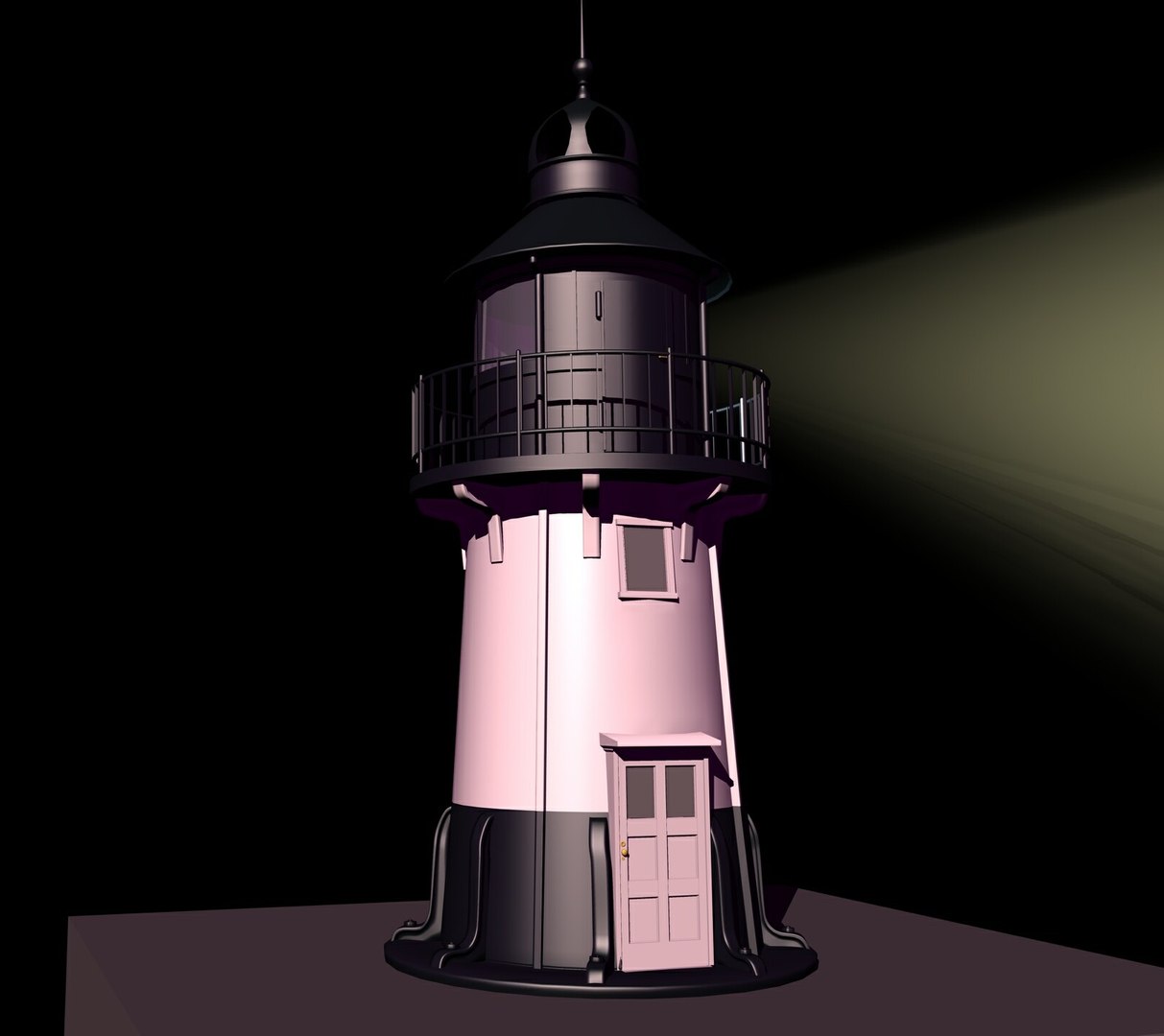 Hams Bluff Lighthouse 3d Model