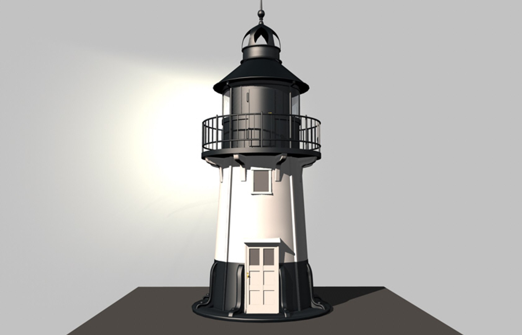 Hams Bluff Lighthouse 3d Model