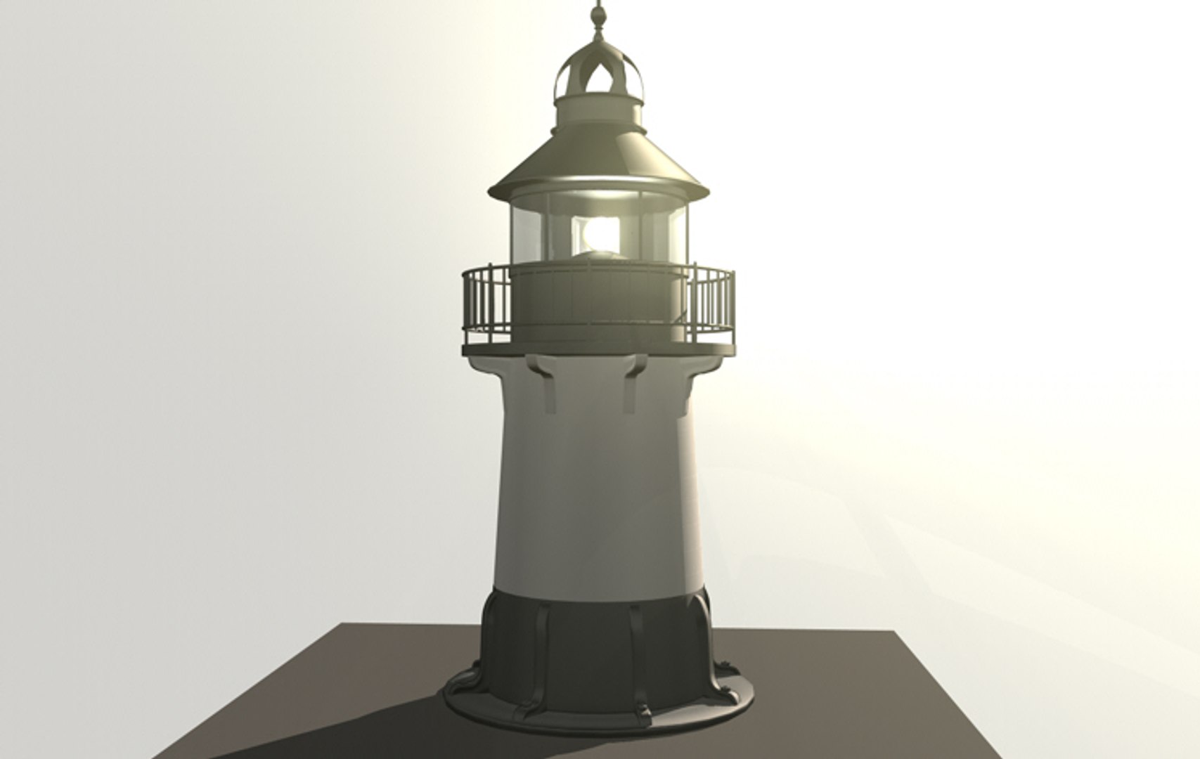 Hams Bluff Lighthouse 3d Model