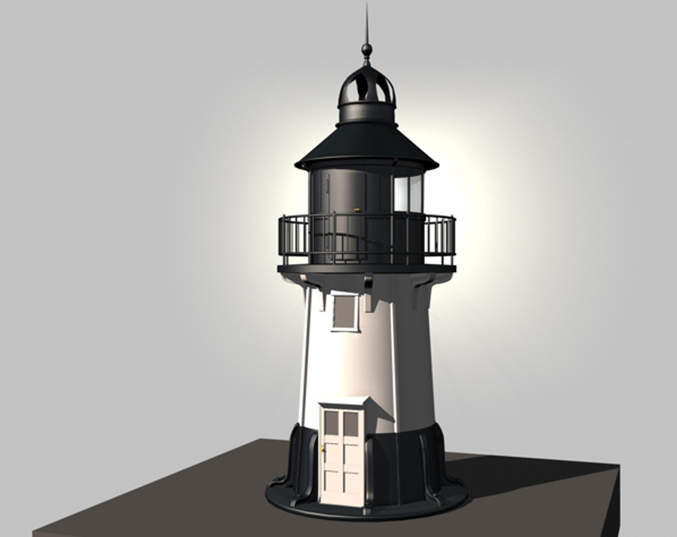 Hams Bluff Lighthouse 3d Model