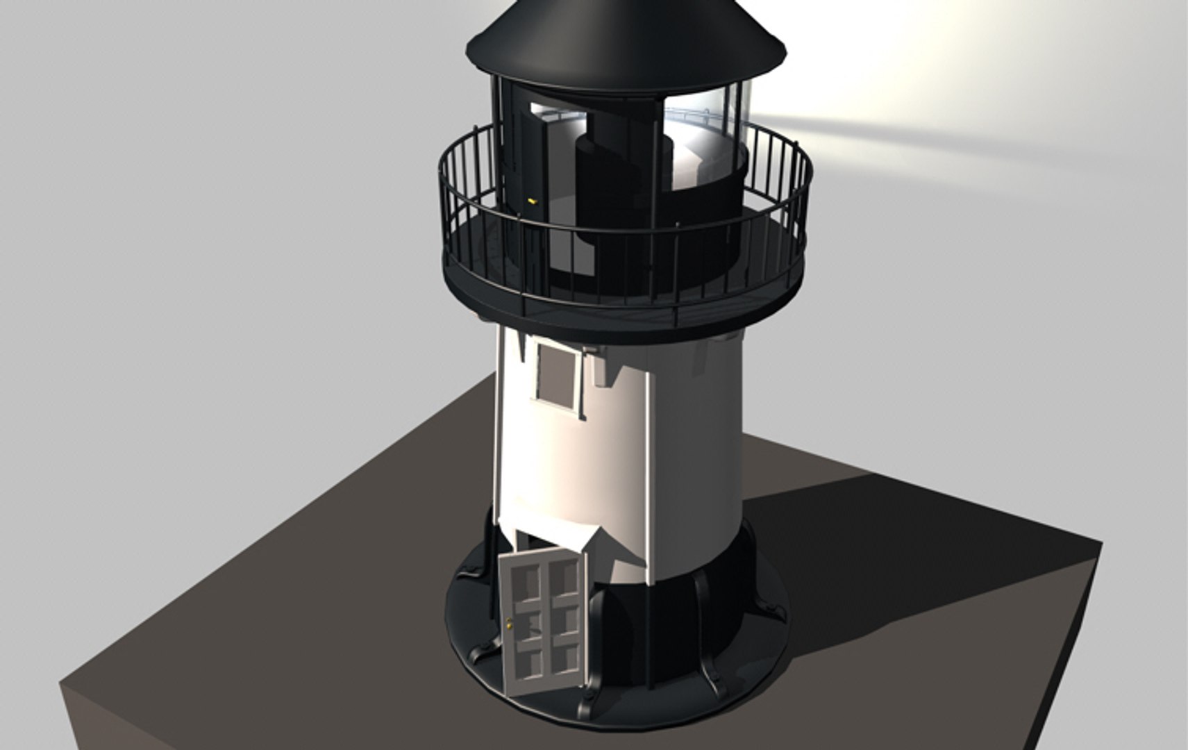 Hams Bluff Lighthouse 3d Model