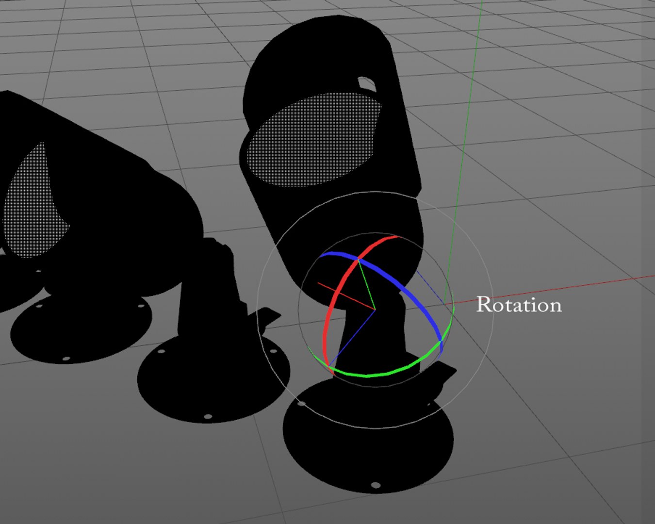 3d model network security camera