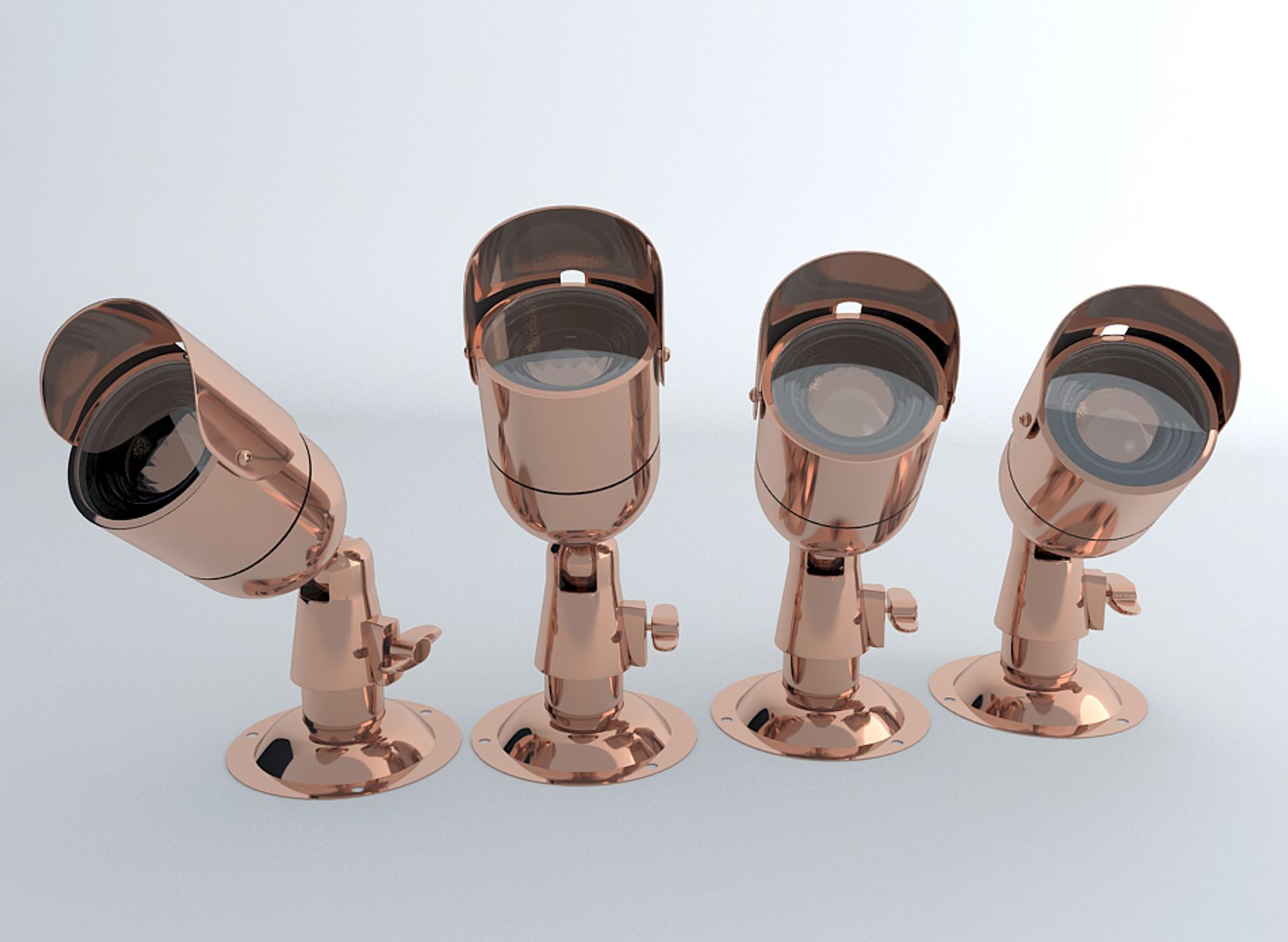 3d model network security camera