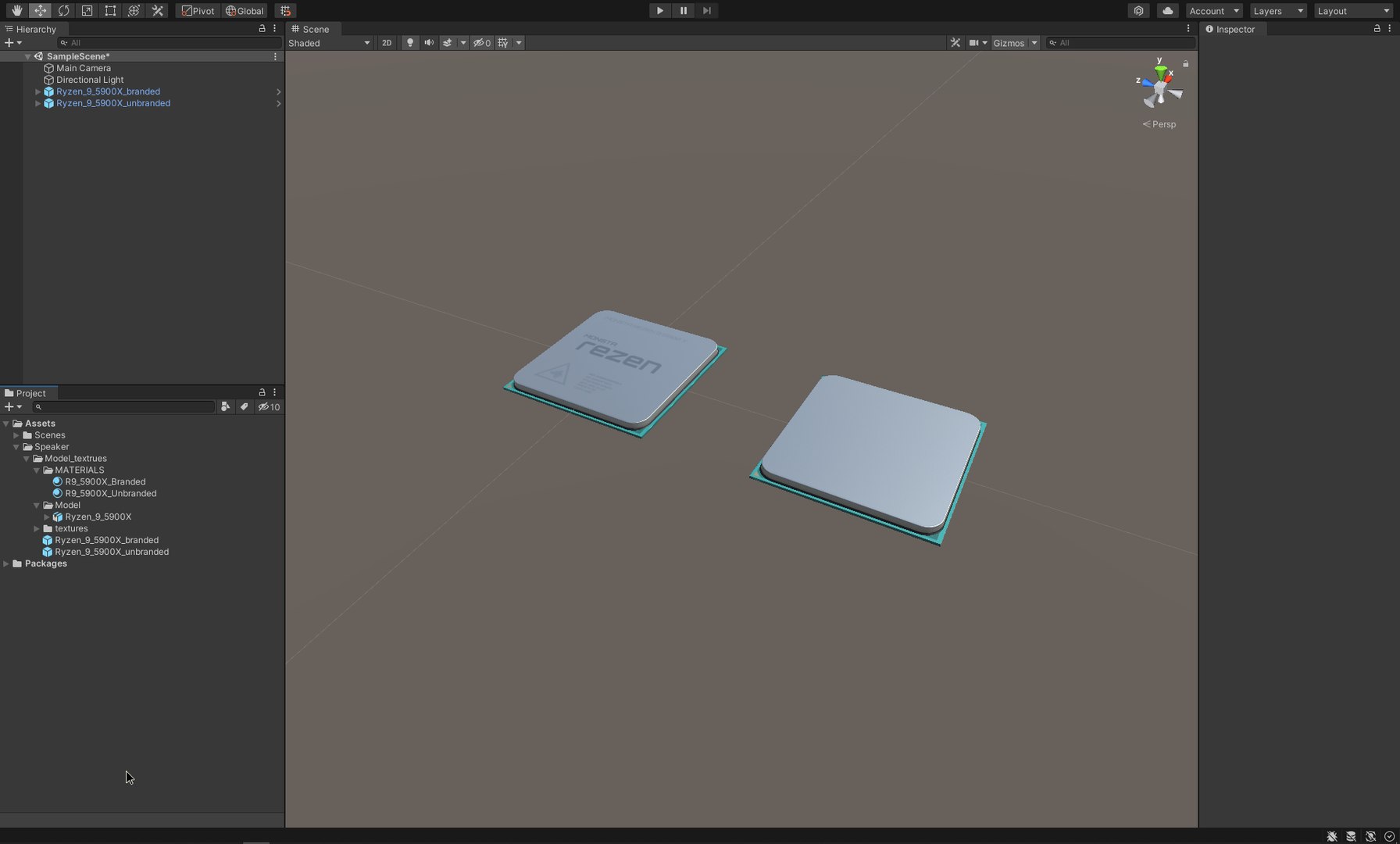 3D Ryzen 9 5900X delidable CPU Low-poly 3D model - TurboSquid 1964113