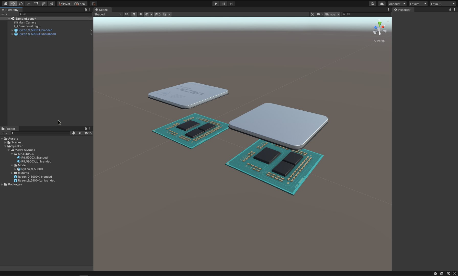 3D Ryzen 9 5900X delidable CPU Low-poly 3D model - TurboSquid 1964113