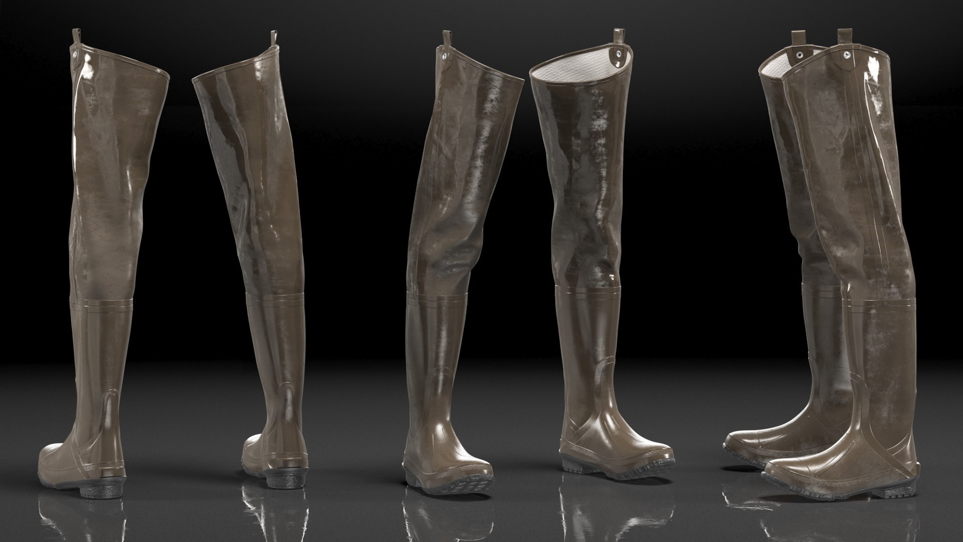 3D Waterproof Hip Waders - TurboSquid 1818369