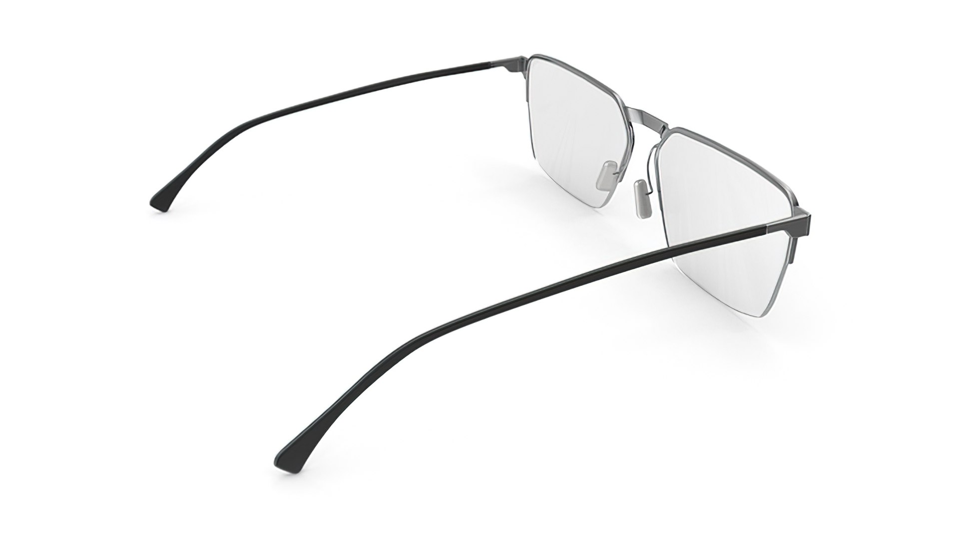 3d Half Rim Glasses Turbosquid 2105500