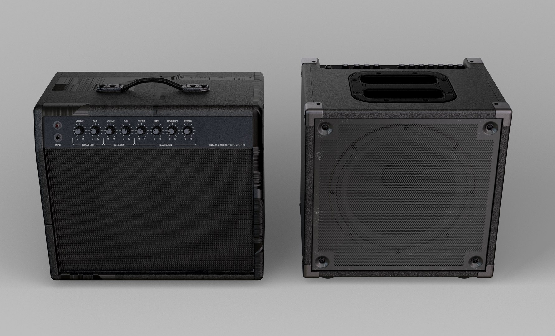 3D Two Amplifiers Model - TurboSquid 2228204
