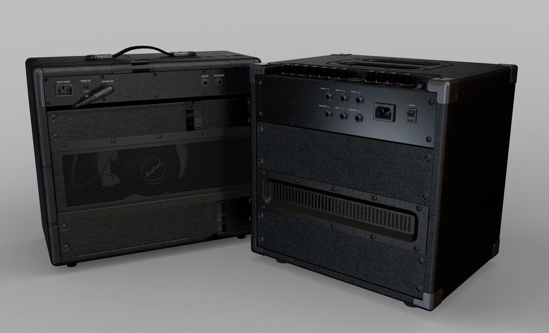 3D Two Amplifiers Model - TurboSquid 2228204