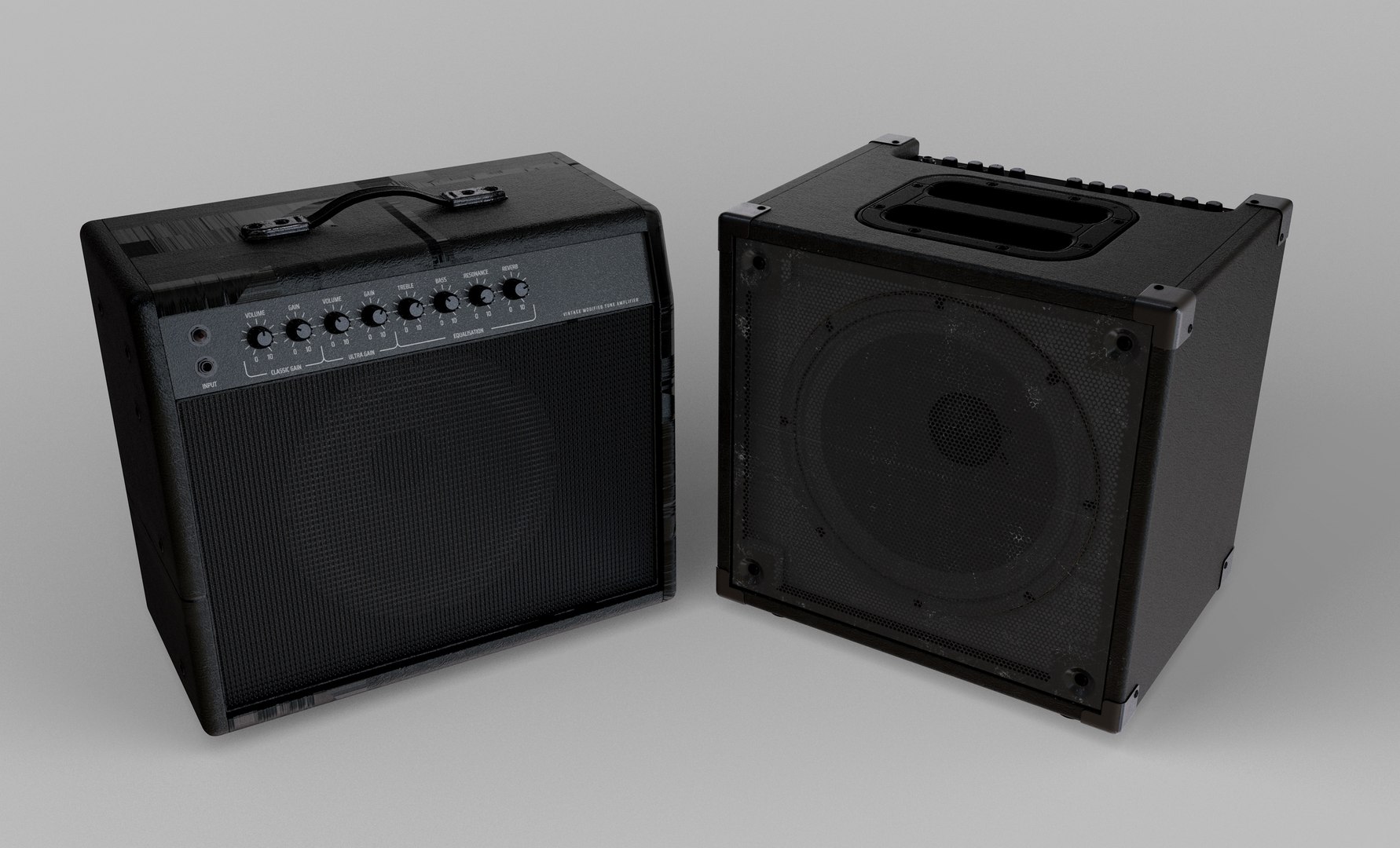 3D Two Amplifiers Model - TurboSquid 2228204