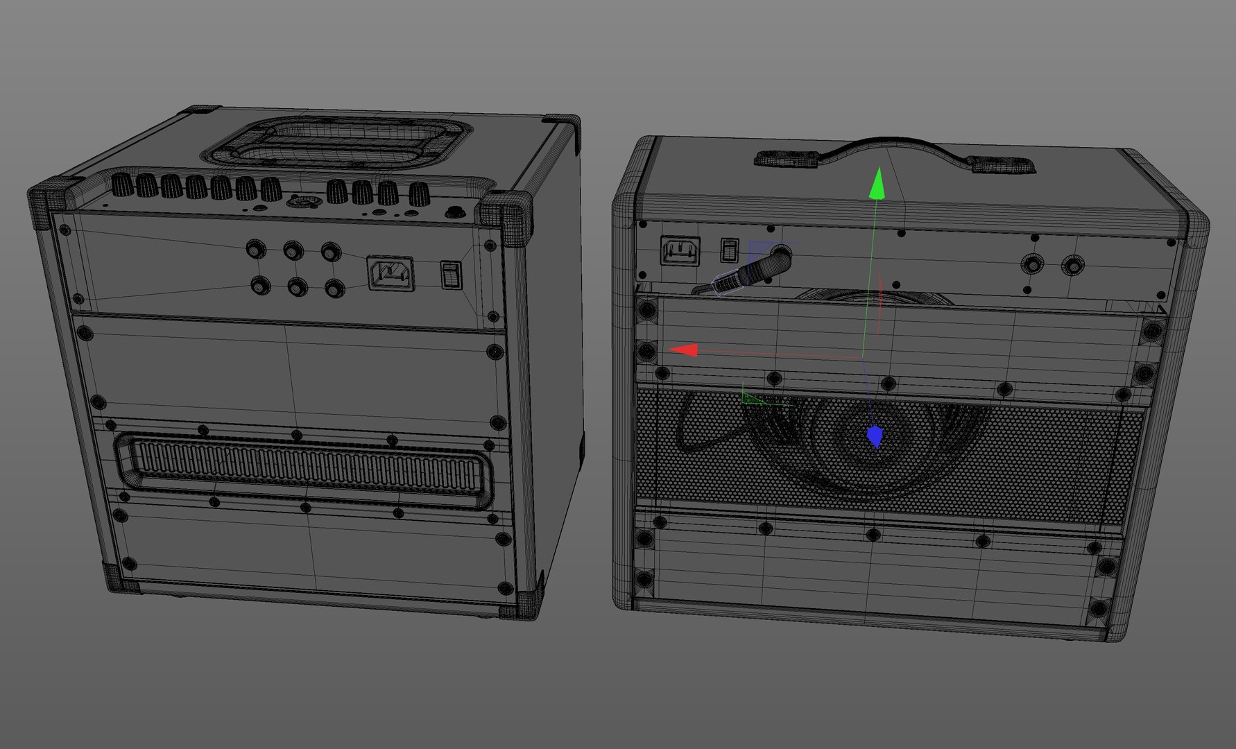 3D Two Amplifiers Model - TurboSquid 2228204