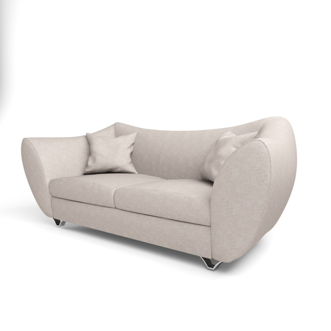 Trance quantum sofa stainless steel 3D model - TurboSquid 1209010