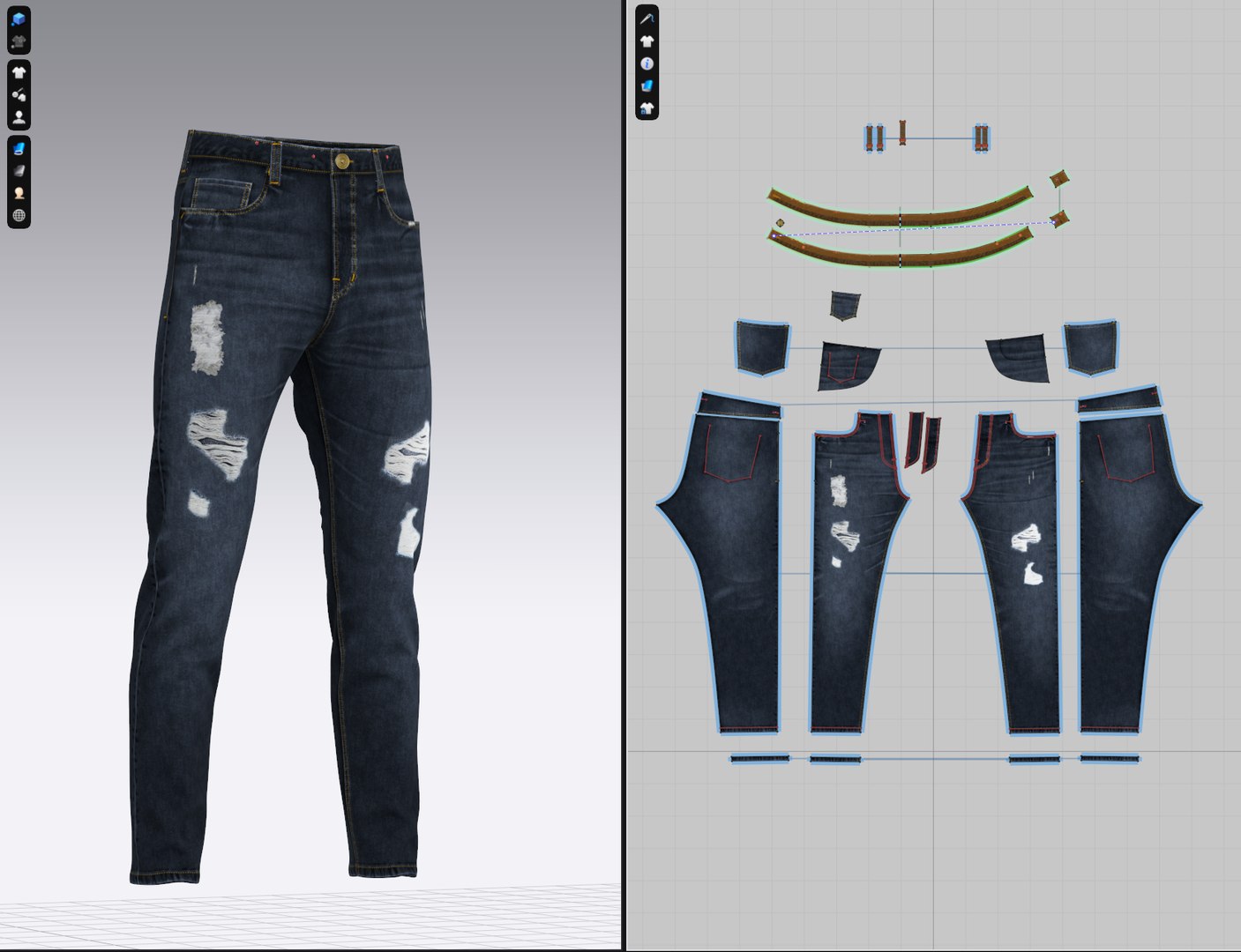 Men Denim Jean 3D Model 3D Model - TurboSquid 2252986