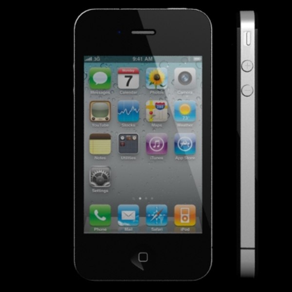 apple iphone 4g 3d model
