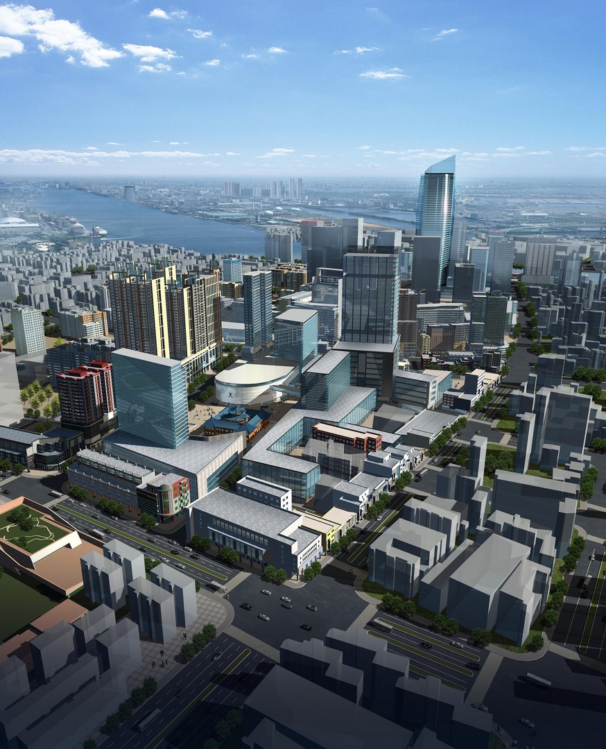 Cityscape Scene 3d Model