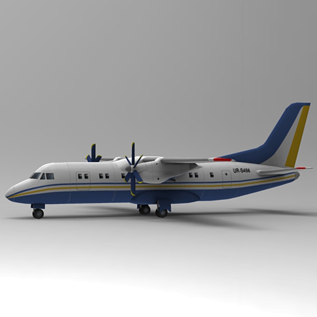 3d 140 Antonov An-140 Model
