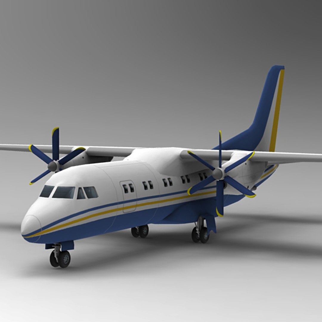 3d 140 Antonov An-140 Model
