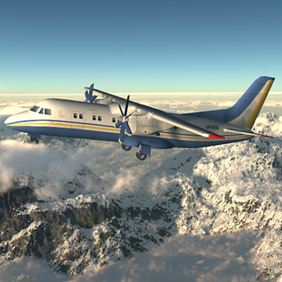 3d 140 Antonov An-140 Model