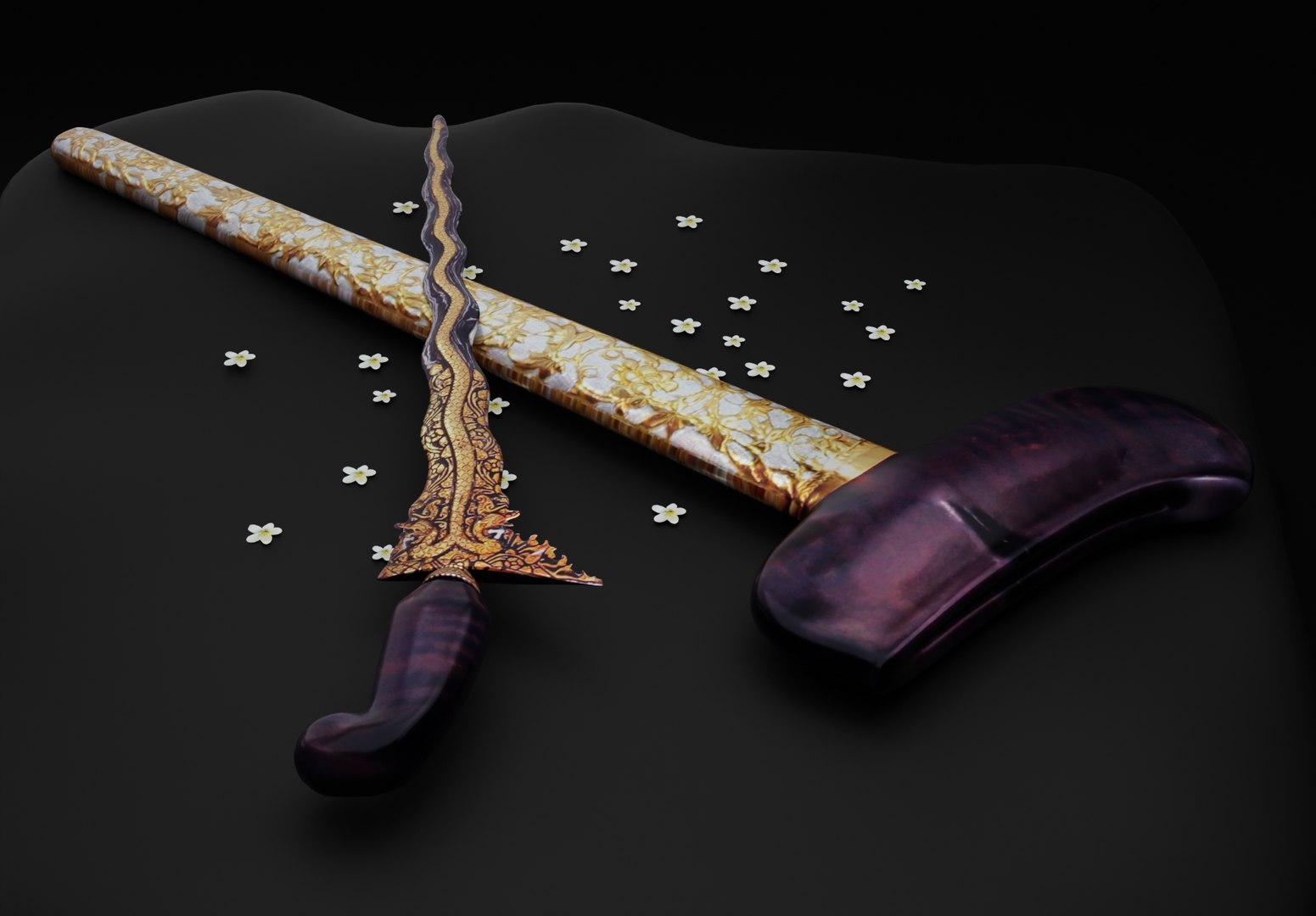 3D Traditional Keris Weapon Model - TurboSquid 2257938