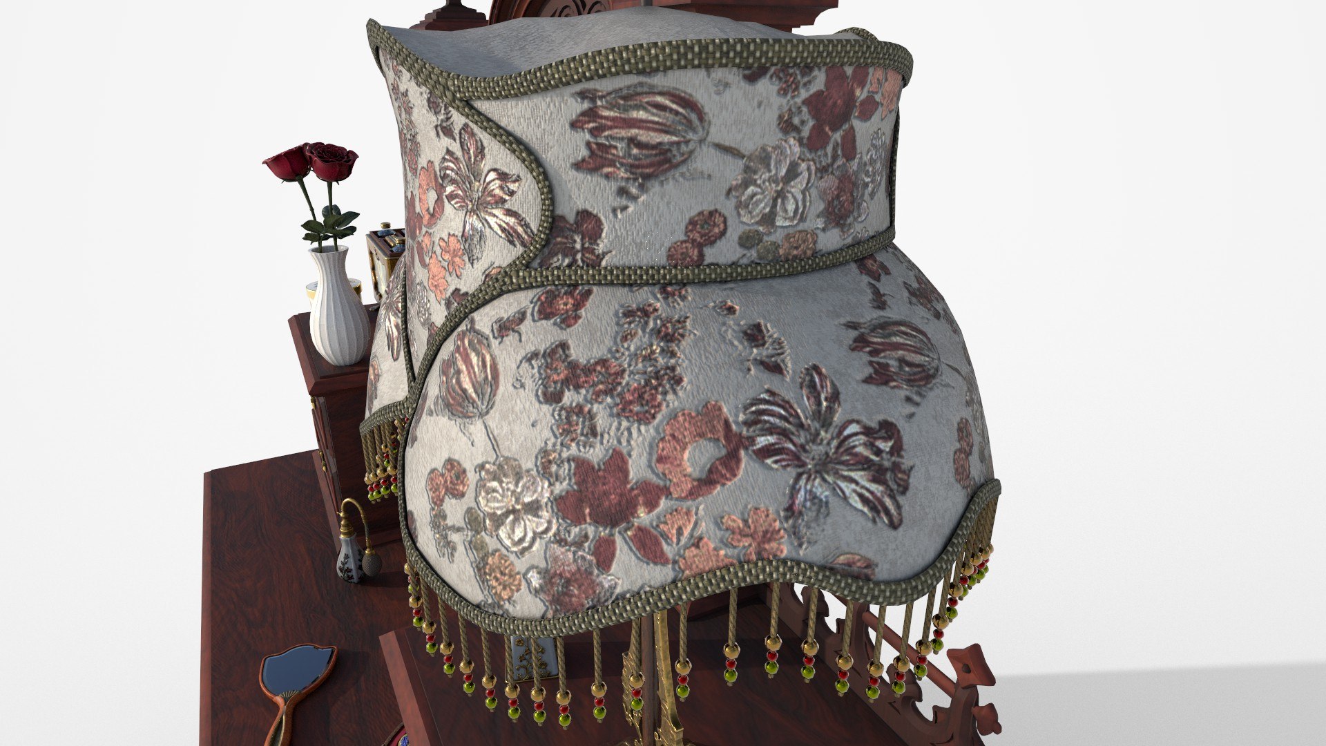 3D Victorian dressing table - openable - TurboSquid 1894623