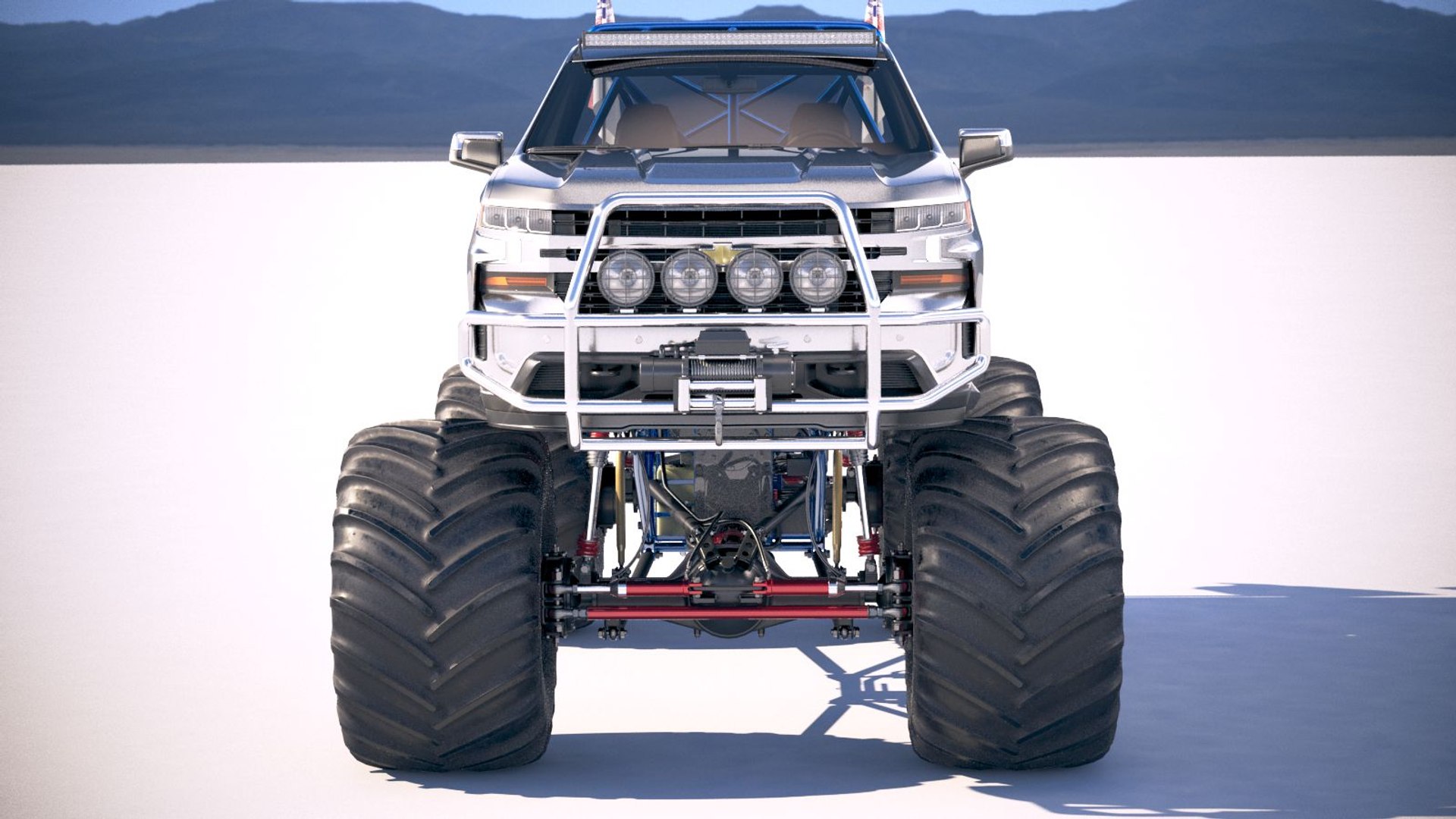 Chevrolet Silverado Monster 3D - TurboSquid 1329541