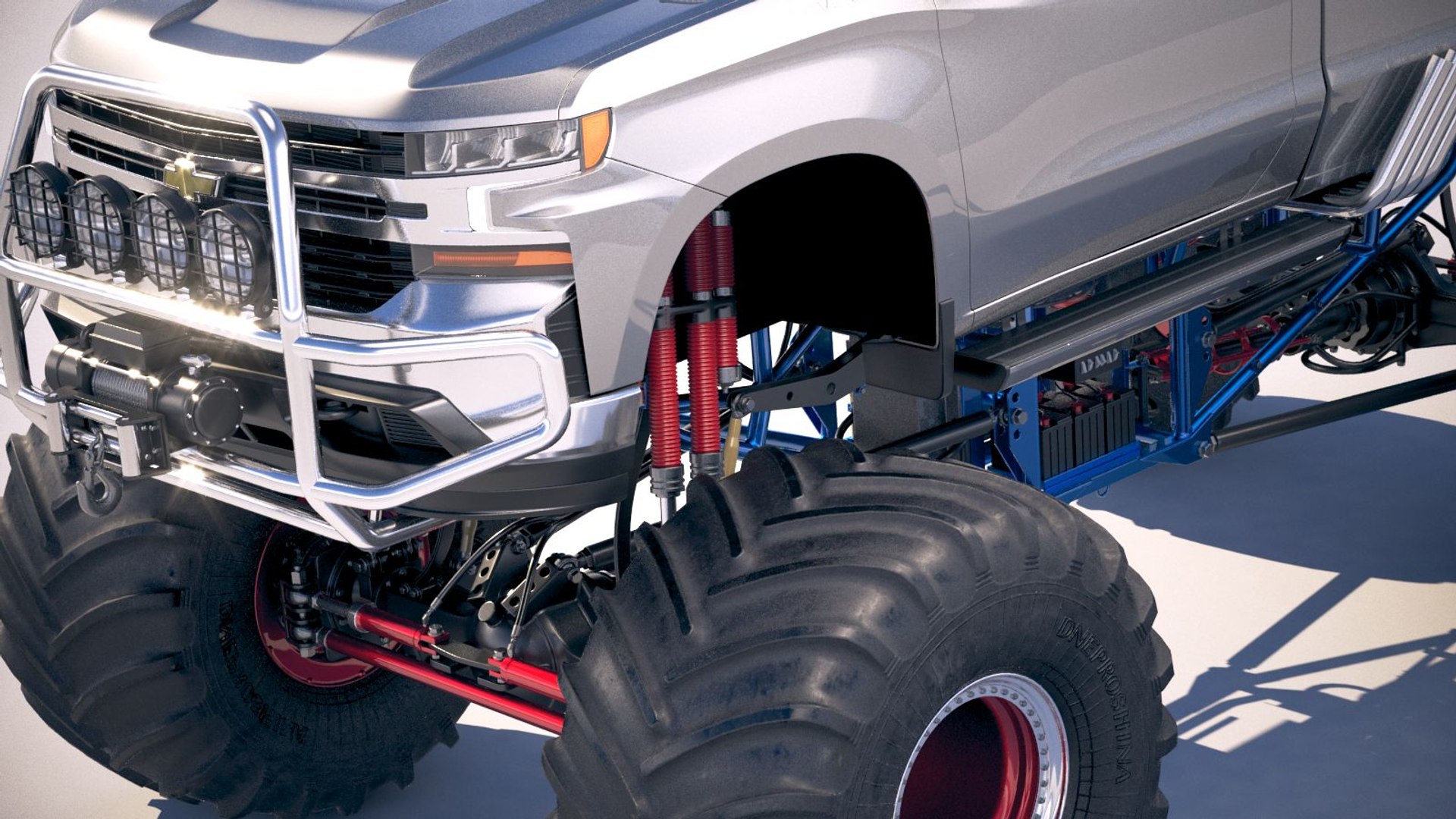 Chevrolet Silverado Monster 3D - TurboSquid 1329541
