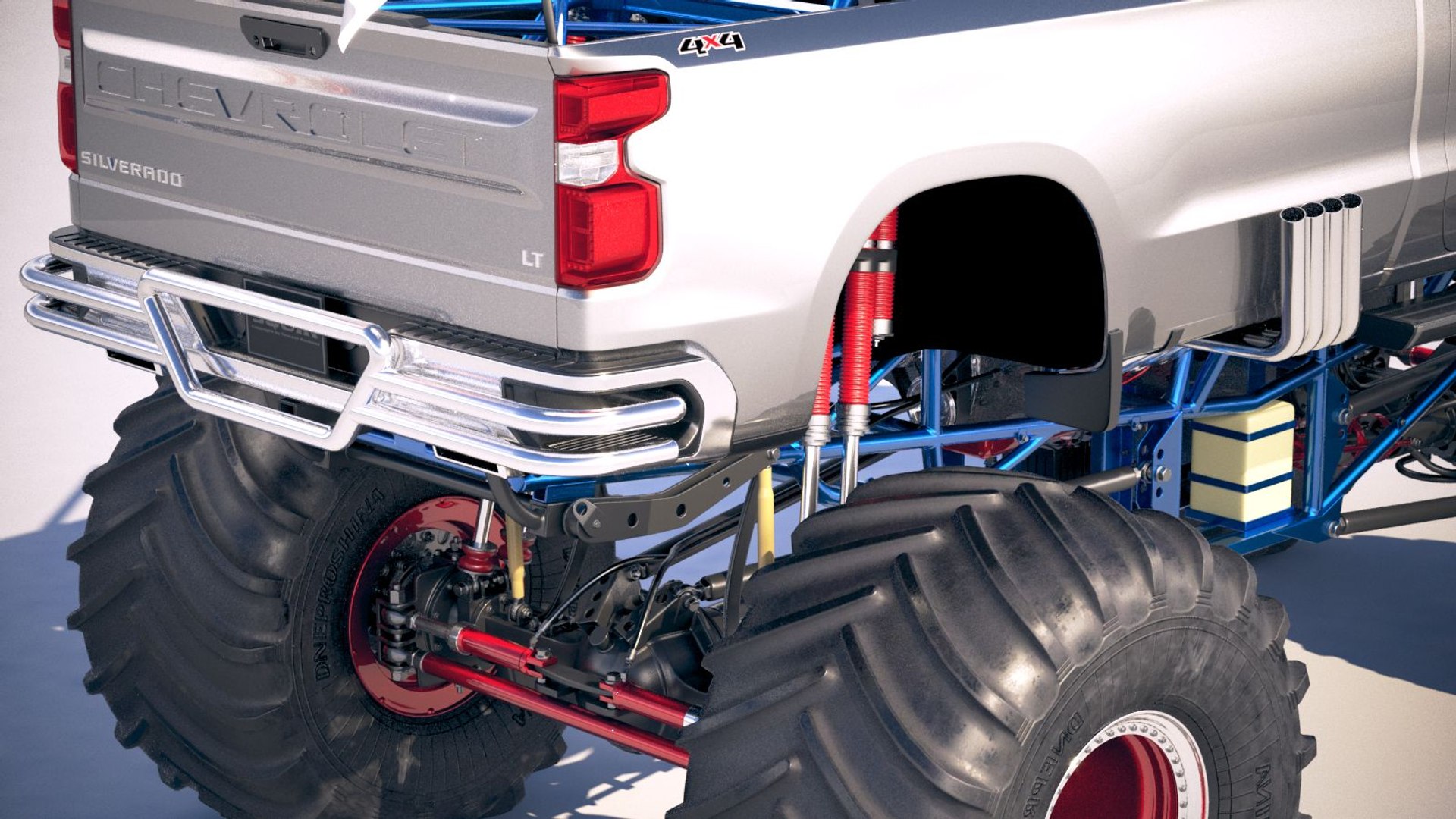 Chevrolet Silverado Monster 3D - TurboSquid 1329541