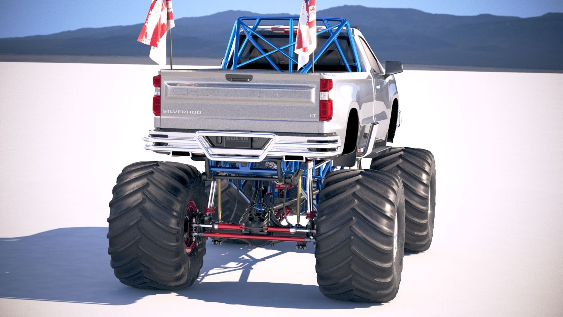 Chevrolet Silverado Monster 3D - TurboSquid 1329541