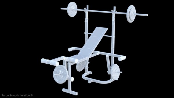 3D bench press - TurboSquid 1668724