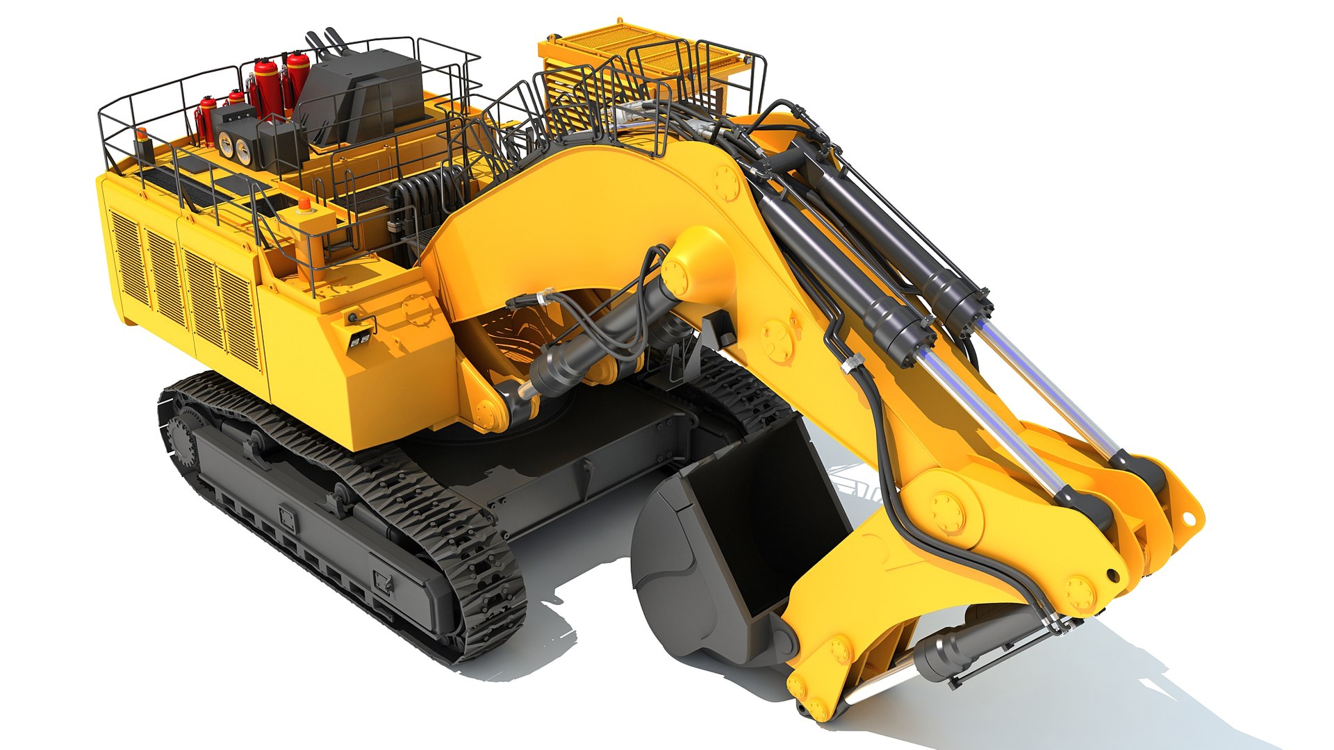 3D Tracked Mining Excavator - TurboSquid 1814088