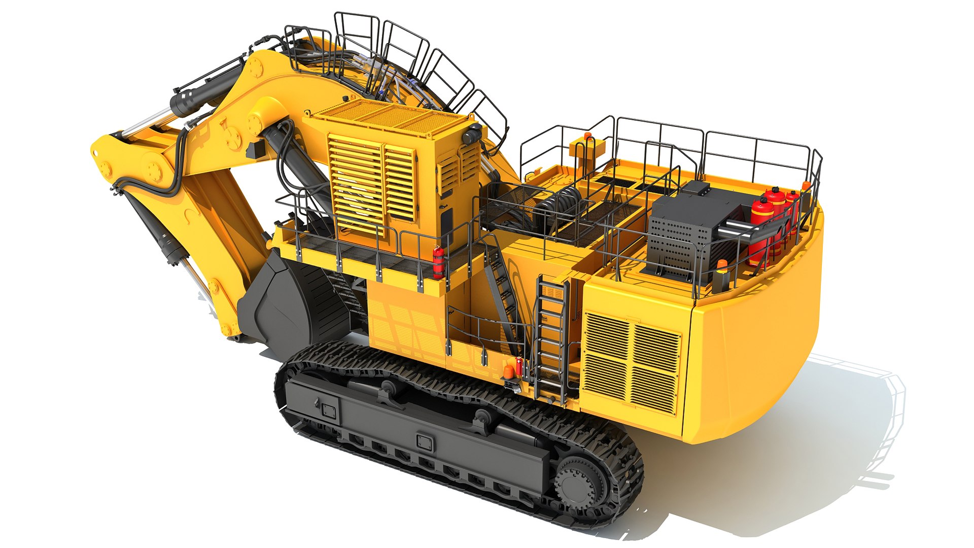 3D Tracked Mining Excavator - TurboSquid 1814088