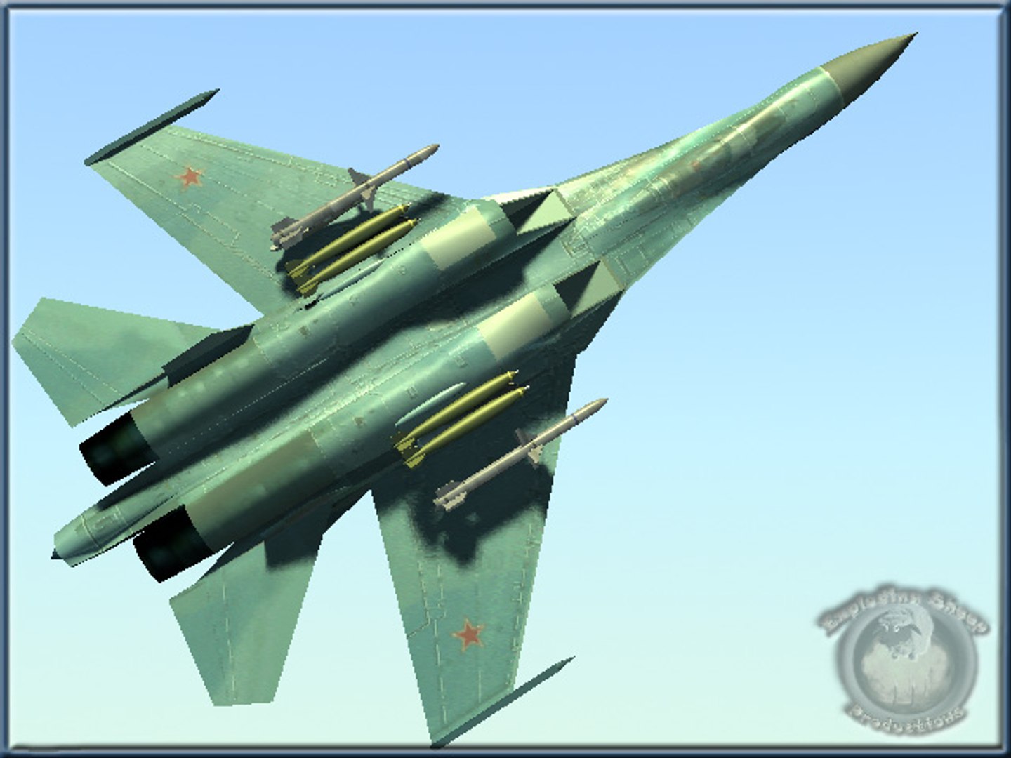 lightwave russian su27b fighter