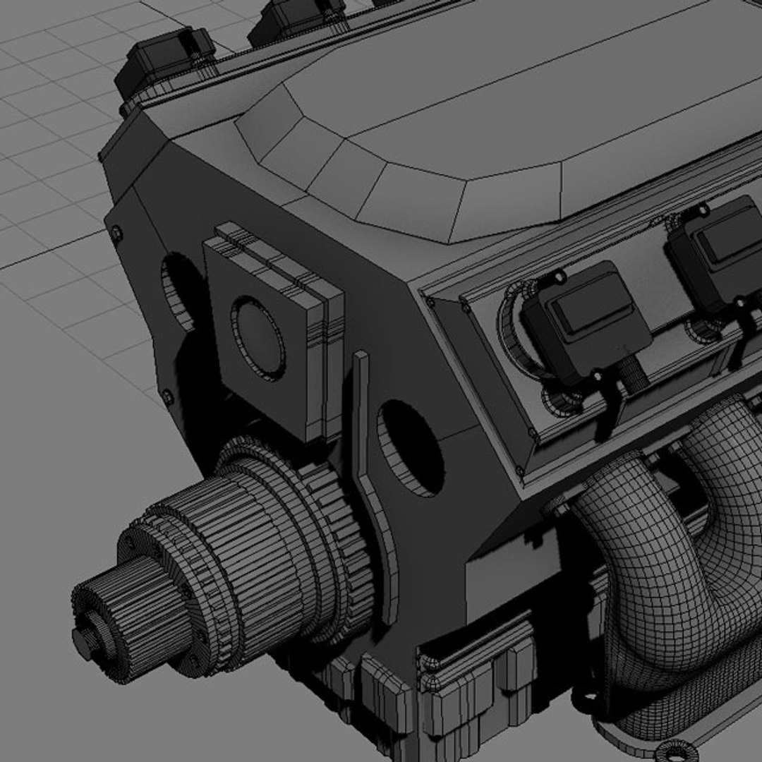 Car Engine 3d Model