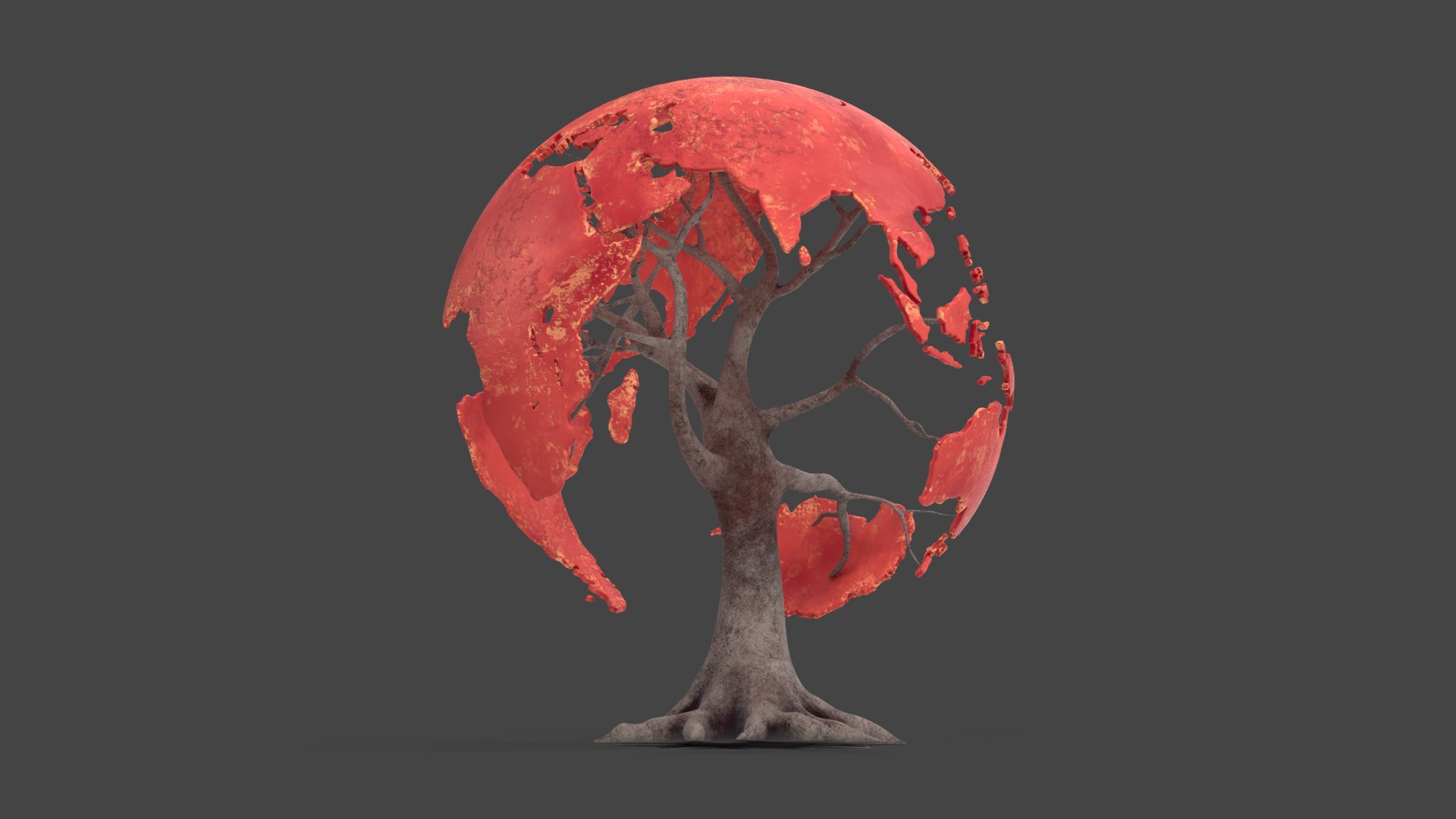 Tree Globe 3D Model - TurboSquid 1666524
