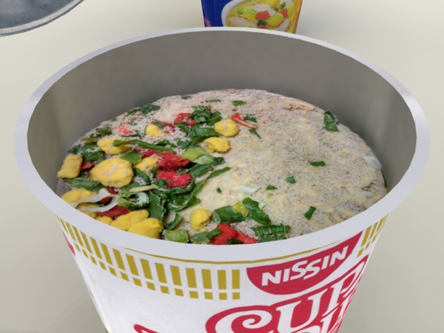 3d Model Nissin Instant Cup Noodles